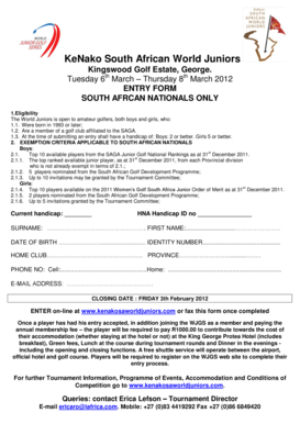 Fillable Online Download Entry form - South African Nationals only (pdf ...