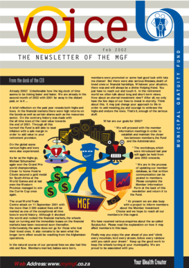 Fillable Online Mgf newsletter - Municipal Gratuity Fund Fax Email ...