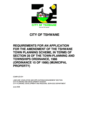Fillable Online Requirements for an application for the - House plans ...