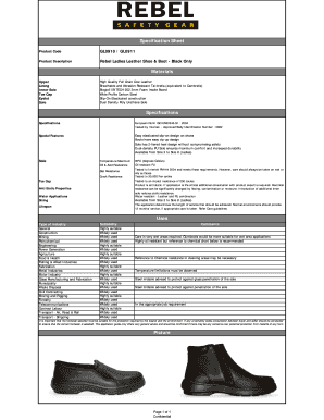 Fillable Online afrox safety shoes form Fax Email Print - pdfFiller