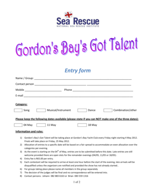 Fillable Online Click here to Download an Entry Form Fax Email Print ...