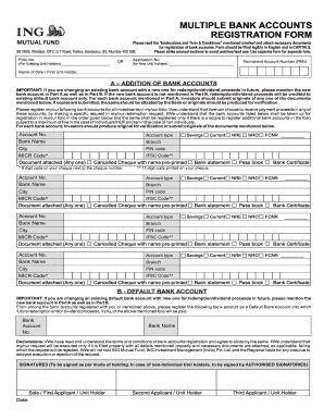 Bank Account Registration Form | pdfFiller