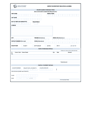Fillable Online Online Course Registration Form - CIEL Fax Email Print ...
