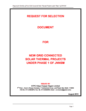 Fillable Online RFS Document - Solar Thermal - NVVN Fax Email Print ...