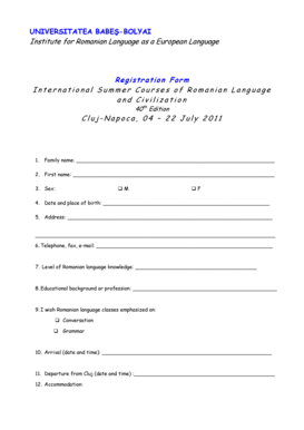Fillable Online registration form CIV 2011 Fax Email Print - pdfFiller