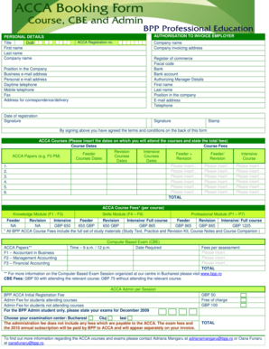 Fillable Online ACCA Reg Form - with prices.doc Fax Email Print - pdfFiller