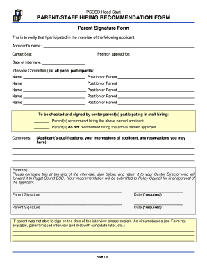 Fillable Online Parent Signature Form Fax Email Print - pdfFiller