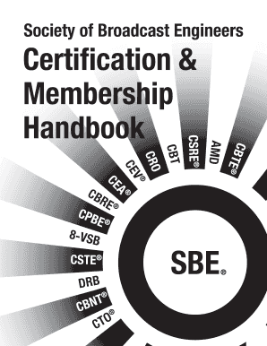 Fillable Online SBE Certification Handbook - Frontiernet.net Fax Email ...