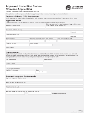 Fillable Online support transport qld gov queensland transport approved ...