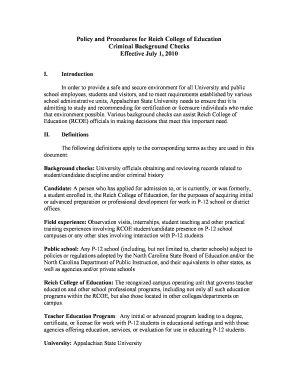 Fillable Online 8-Criminal Background Check Policy - new- August 7 ...