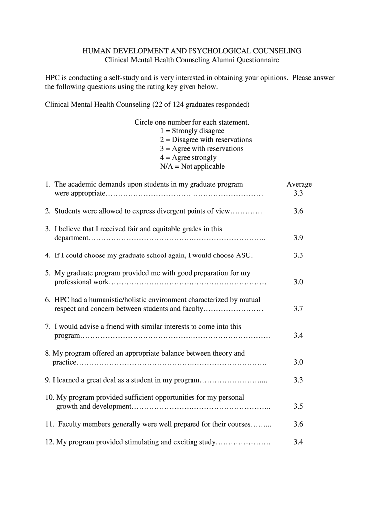 Clinical Mental Health Counseling Follow-up - Human Development: Fill ...