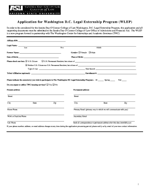 Fillable Online law asu Current student DC Application.doc - law asu ...