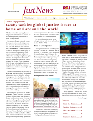 Fillable Online Faculty tackles global justice issues at home and ...