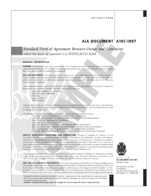 20072019 Form Aia Document A101 Fill Online Printable Aia Payment