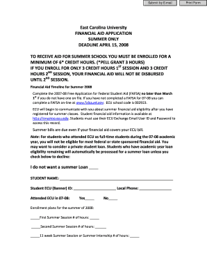 Fillable Online ecu StudentECU(Banner)IDLocalPhone Fax Email Print ...