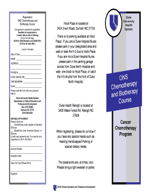 ONS Chemotherapy And Biotherapy Course - Clinical Education ... - Fill ...