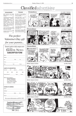 Fillable Online library eiu Classifiedadvertising - Eastern Illinois University - library eiu ...