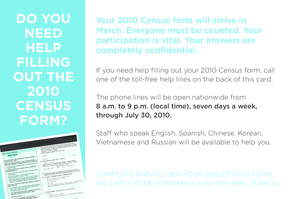 Fillable Online census DO YOU NEED HELP FILLING OUT THE 2010 CENSUS ...