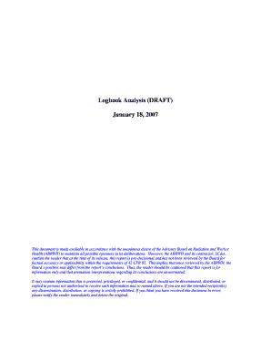 Fillable Online cdc Logbook Analysis () Fax Email Print - pdfFiller