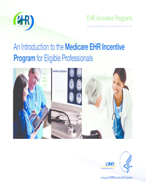 Fillable Online cms An Introduction to the Medicare EHR Incentive ...