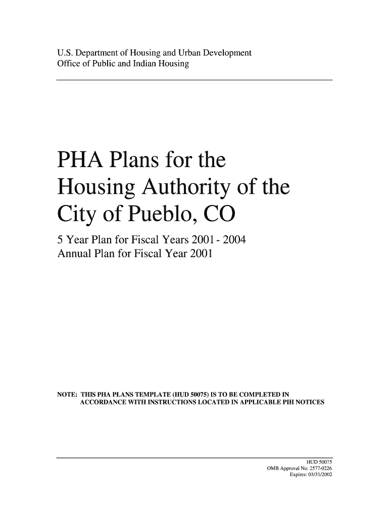PHA Plans for the Housing Authority of the City of Pueblo, CO - HUD ...