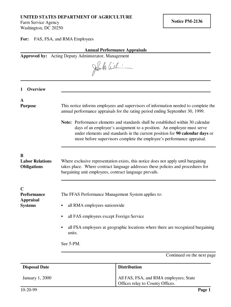 Fillable Online State and County Offices Guidance for FSA - USDA Farm ...