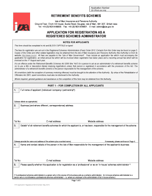 Fillable Online gov Application for registration as a registered ...