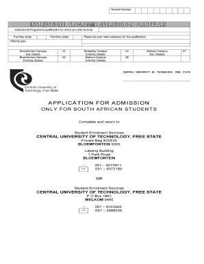 Fillable Online guide how to fill up th central university of ...