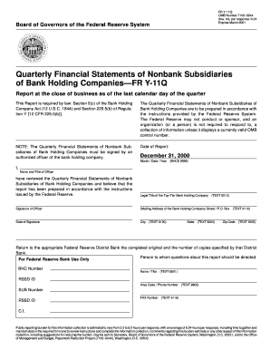 FR Y-11Q Quarterly Financial Statements Of Nonbank Subsidiaries Of Bank ...