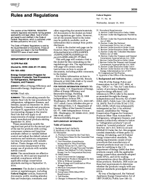 Fillable Online gpo 10 CFR Part 430 - gpo Fax Email Print - pdfFiller