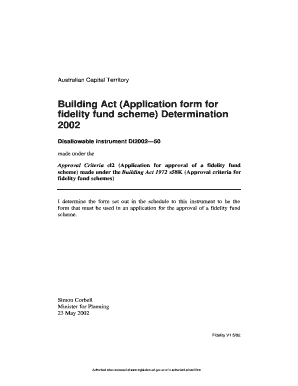 Fillable Online legislation act gov DI 50of2002.rtf - ACT Legislation ...