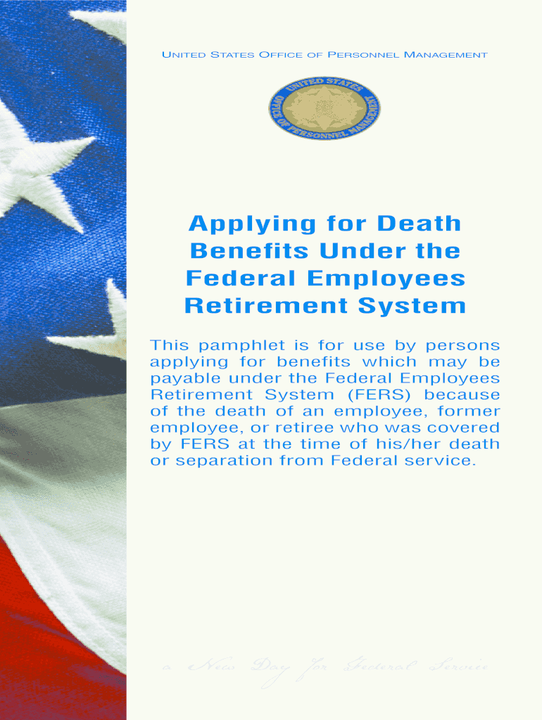 Fillable Online opm Applying for Death - opm Fax Email Print - pdfFiller