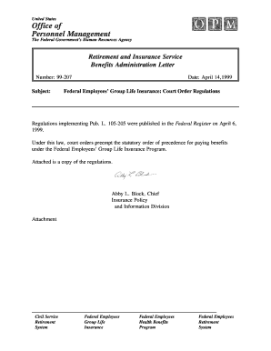 Fillable Online opm United States Office of Personnel Management The ...