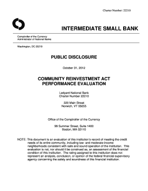 Fillable Online occ Charter Number: 22210 Fax Email Print - pdfFiller