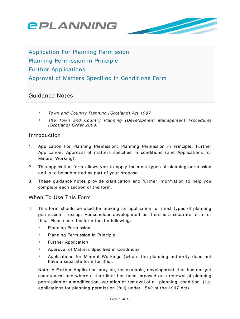 Fillable Online Application For Planning Permission Fax Email Print ...