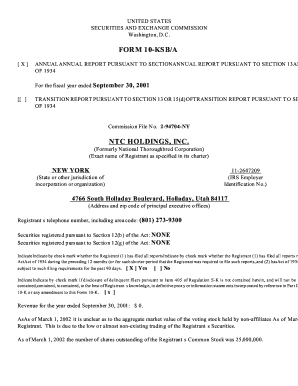 Fillable Online sec ntc form10 Fax Email Print - pdfFiller