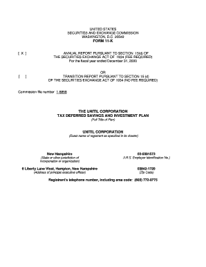 Fillable Online sec X ANNUAL REPORT PURSUANT TO SECTION 15(d) OF THE ...