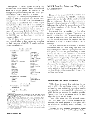 Fillable Online ssa OASDI Benefits, Prices, and Wages: A Comparison ...