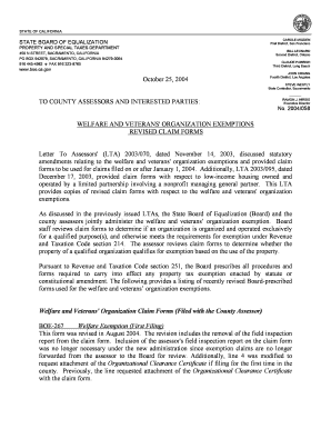 Fillable Online boe ca boe 267 p1 rev 12 06 11 claim for welfare ...