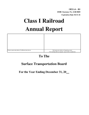 Fillable Online stb dot Form R-1 - Surface Transportation Board - stb ...