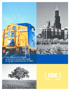 Fillable Online stb dot csx railroad annual report r 1 form Fax Email ...