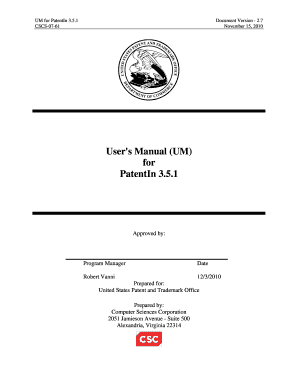 Fillable Online uspto patentin version 35 form Fax Email Print - pdfFiller