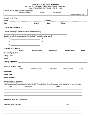 Fillable Online jecc jecc application form Fax Email Print - pdfFiller