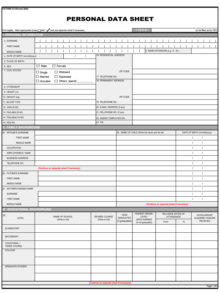 Personal Data Form Template Download Free Free Printable Templates