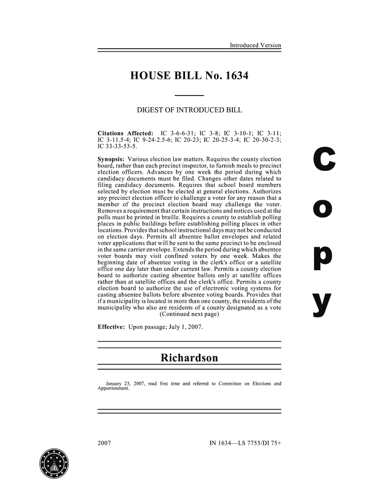 Citations Affected IC 36631 IC 38 IC 3101 IC 311 - in: Fill out & sign ...