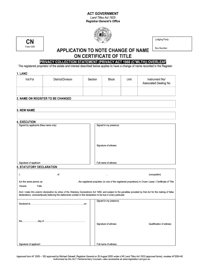 Fillable Online legislation act gov ACTPOC200509011009229618149-input ...