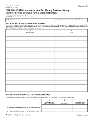 Fillable Online michigan 2012 mincigan 4910 form Fax Email Print ...
