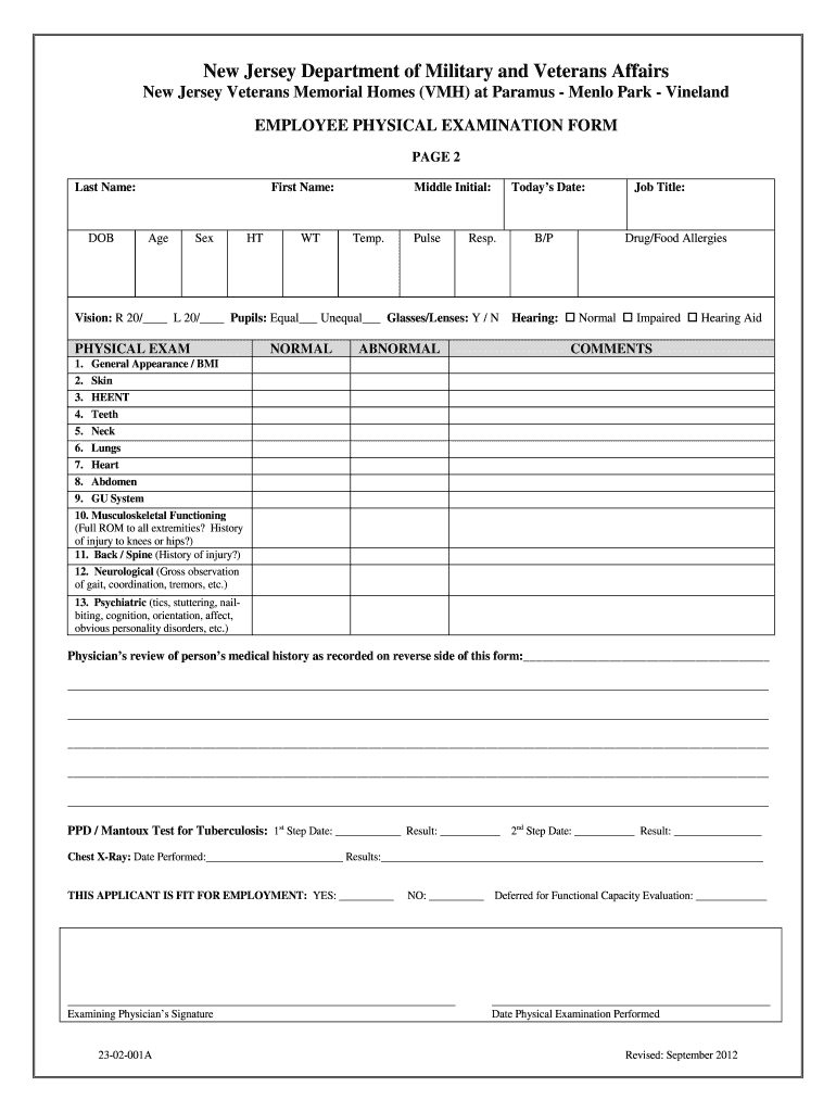 Basic Physical Exam Forms Philadelphia Fill Online Printable 