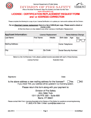 Fillable Online firesafety vermont Draft cigarette form - Vermont ...