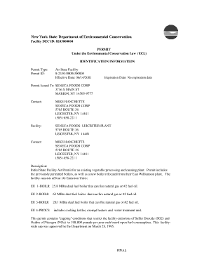 Fillable Online dec ny Facility DEC ID: 8243000004 PERMIT Under the ...